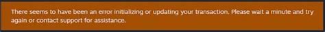 error initializing or updating your transaction on steam r pcmasterrace