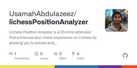 Github Usamahabdulazeezlichesspositionanalyzer Lichess Position Analyzer Is A Chrome