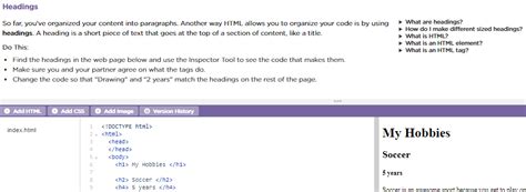 unit 2 html codes by lesson unit and lesson discussion