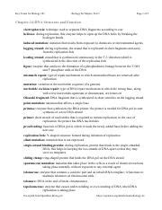 Key Terms Chapter 14 DNA Structure And Function Pdf Key Terms For Biology 181 Biology For