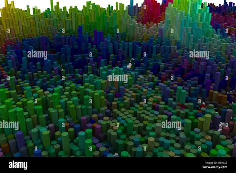 Colorful 3d Rendering Shape Composition Block Geometric Structure Decorative Illustrations