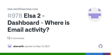 Elsa 2 Dashboard Where Is Email Activity · Issue 978 · Elsa