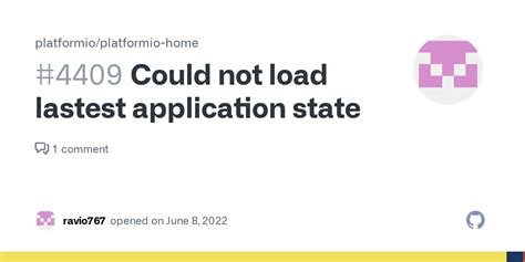 Could Not Load Lastest Application State Issue Platformio Platformio Home GitHub