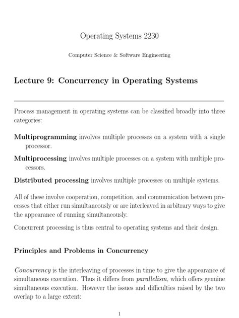 Concurrent Process And Principle Pdf Pdf Process Computing