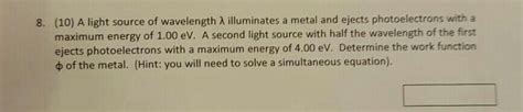 Solved A Light Source Of Wavelength Lambda Illuminates A Chegg Com