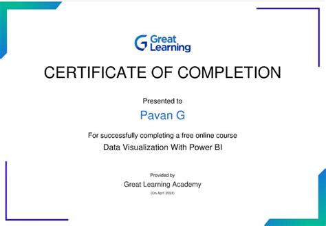 Pavan G On Linkedin Greatlearningacademy Greatlearning Powerbi Dataanalyst