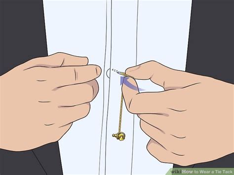 Easy Ways To Wear A Tie Tack Steps With Pictures WikiHow