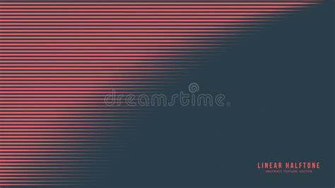 Linear Half Tone Pattern Vector Smooth Border Red Black Abstract Background Stock Vector