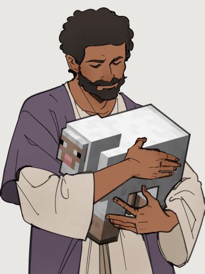 Jesus Holding A Lamb Based On That Painting Of Jes Tumbex