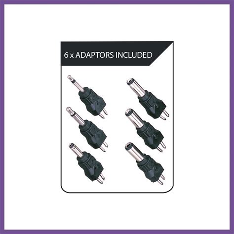 3 12 Vdc Multi Voltage Power Supply With Plug Adaptors