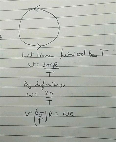 Section B Obtain Velocity The In Delation U C M Linear Velocity Ong Jlar