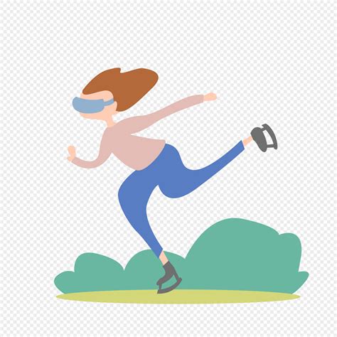 소녀 스케이트 Png 일러스트 무료 다운로드 Lovepik