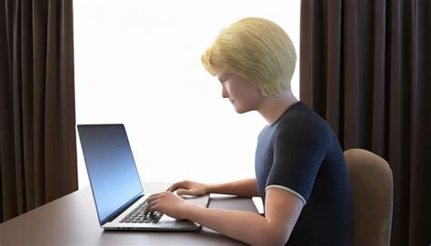 Premium Photo D Render Character Of A Man Hands Typing Keyboard On Laptop Computer Isolated