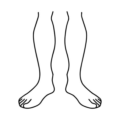 Human Leg Clipart Black And White