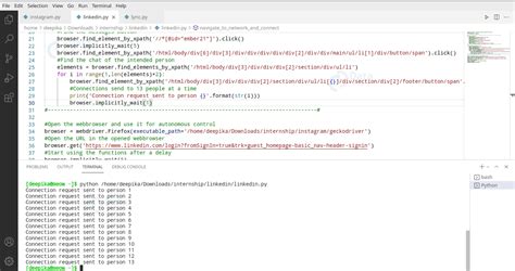 automate linkedin connections with python dataflair