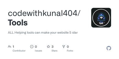GitHub Codewithkunal404 Tools ALL Helping Tools Can Make Your Website 5 Star