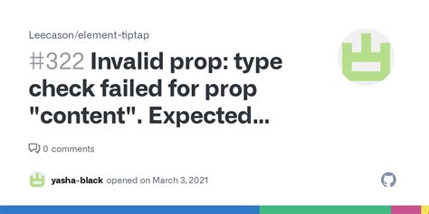 Invalid Prop Type Check Failed For Prop Content Expected String