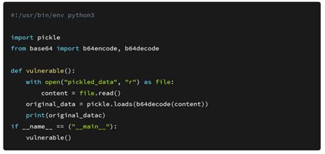 Exploiting Insecure Deserialization Bugs Found In The Wild Python Pickles — Macrosec