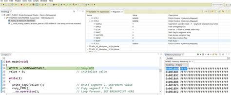 Msp430f5529 Flash Memory Data Is Lost When Launchpad Power Is Reset Msp Low Power