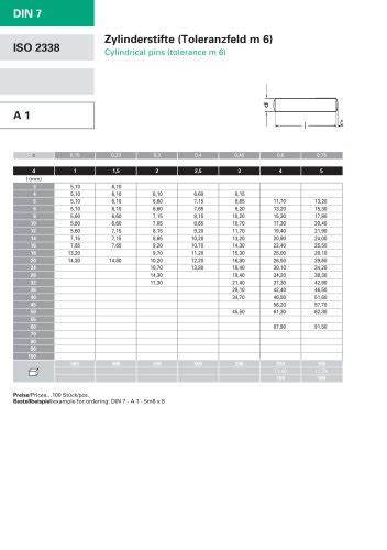 DIN 7 - Lederer - PDF Catalogs | Technical Documentation | Brochure