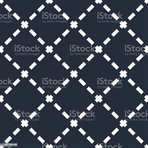 Seamless Crossed Lines Geometric Pattern Abstract Minimal Vector Background With Cross Stripes