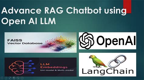 create advance rag chabot using open ai langchain and vector db python
