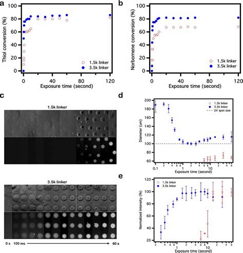 Characterization Of Crosslinking Kinetics Percent Conversion Of Thiol