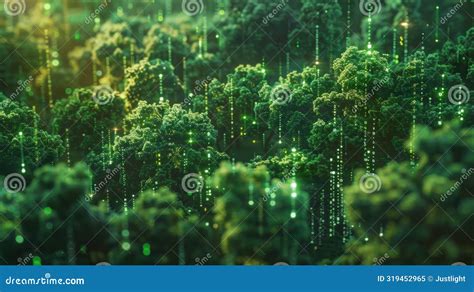 A Dense Patch Of Trees Each Displaying A Different Type Of Encryption