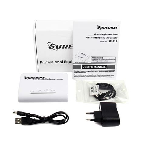 Surecom Sr 112 Cross Band Two Way Radio Audio Record Simplex Repeater Controller Alafone