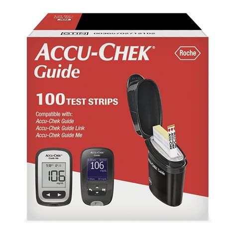 Accu Chek Guide Glucose Test Strips 100 Ct