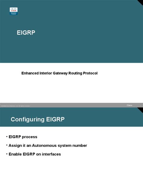 eigrp enhanced interior gateway routing protocol pdf router