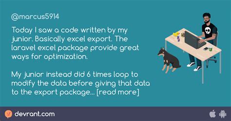 Hate My Life Today I Saw A Code Written By My Junior Basically Excel Export The Laravel