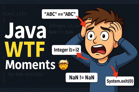 Java Wtf Moments 10 Surprising Quirks Thatll Make You Go “wait What