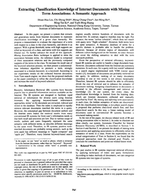 pdf extracting classification knowledge of internet documents with