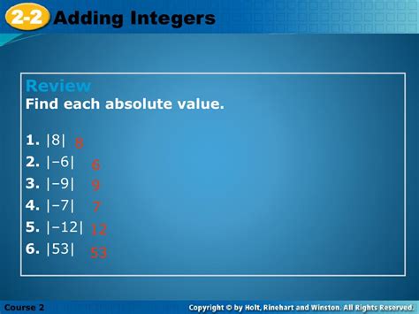 PPT Adding Integers PowerPoint Presentation Free Download ID