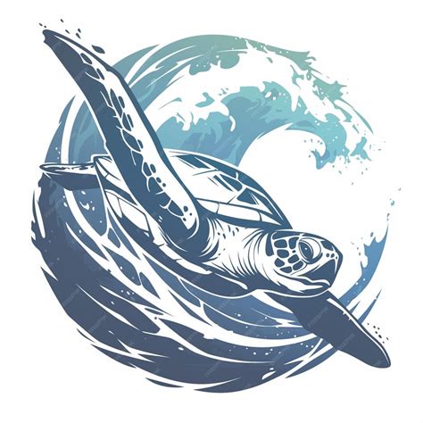 Premium Vector Leatherback Turtle Migrating Long Distances