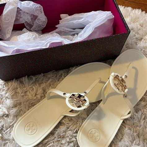 Tory Burch White Mini Miller Jelly Sandal Tory Burch Sandals Outfit