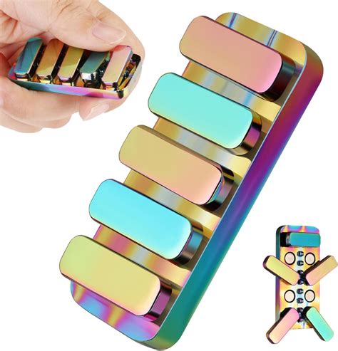 Fidget Toys For Adults Metal Fidget Slider Edc Magnetic Haptic Fidget Clicker With