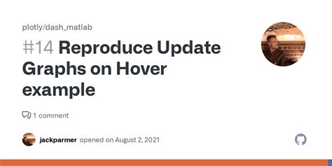 Reproduce Update Graphs On Hover Example · Issue 14 · Plotlydashmatlab · Github