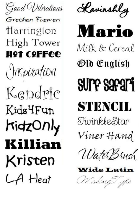 Cindy S Vinyl Creations Fonts
