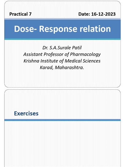 dose response relation pdf receptor antagonist cell signaling