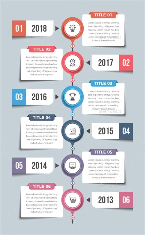 Vertical Timeline Infographics By Design Sky GraphicRiver