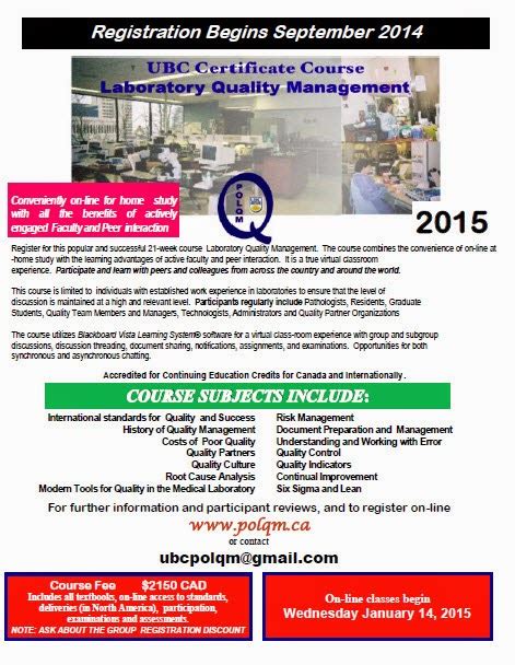 Making Medical Lab Quality Relevant June 2014