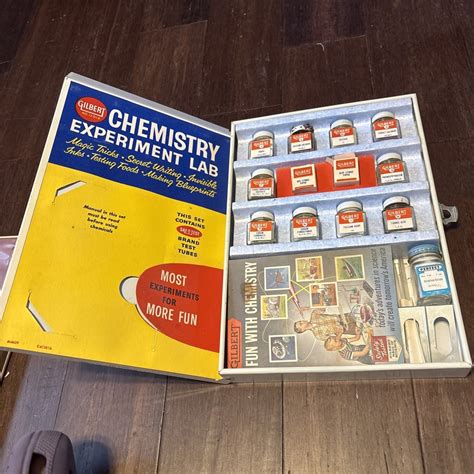 Vintage 1960 A C Gilbert Chemistry Set No 12056 Ebay