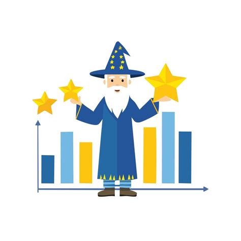 Simple Illustration Data Wizard With Star Charts 55709116 Vector Art At Vecteezy