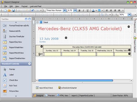 Winforms Calendar Schedulingdevexpress Reporting Integration