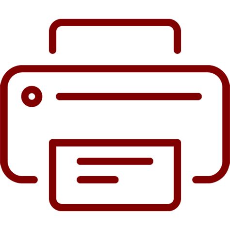 Maroon Printer 4 Icon Free Maroon Printer Icons
