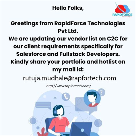 Newvendors C2c Salesforce Fullstack Hiring Urgentrequirement… Rutuja Mudhale