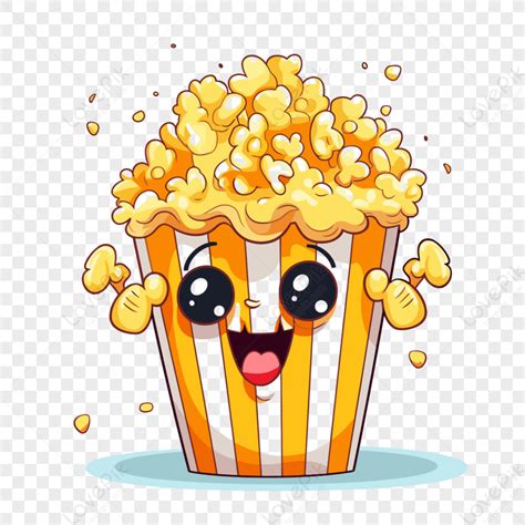 팝콘통 벡터만화상표클립 아트 Png 일러스트 무료 다운로드 Lovepik
