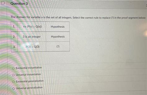 Solved Select The Argument That Is Invalid P∨q∧p∧¬q¬q